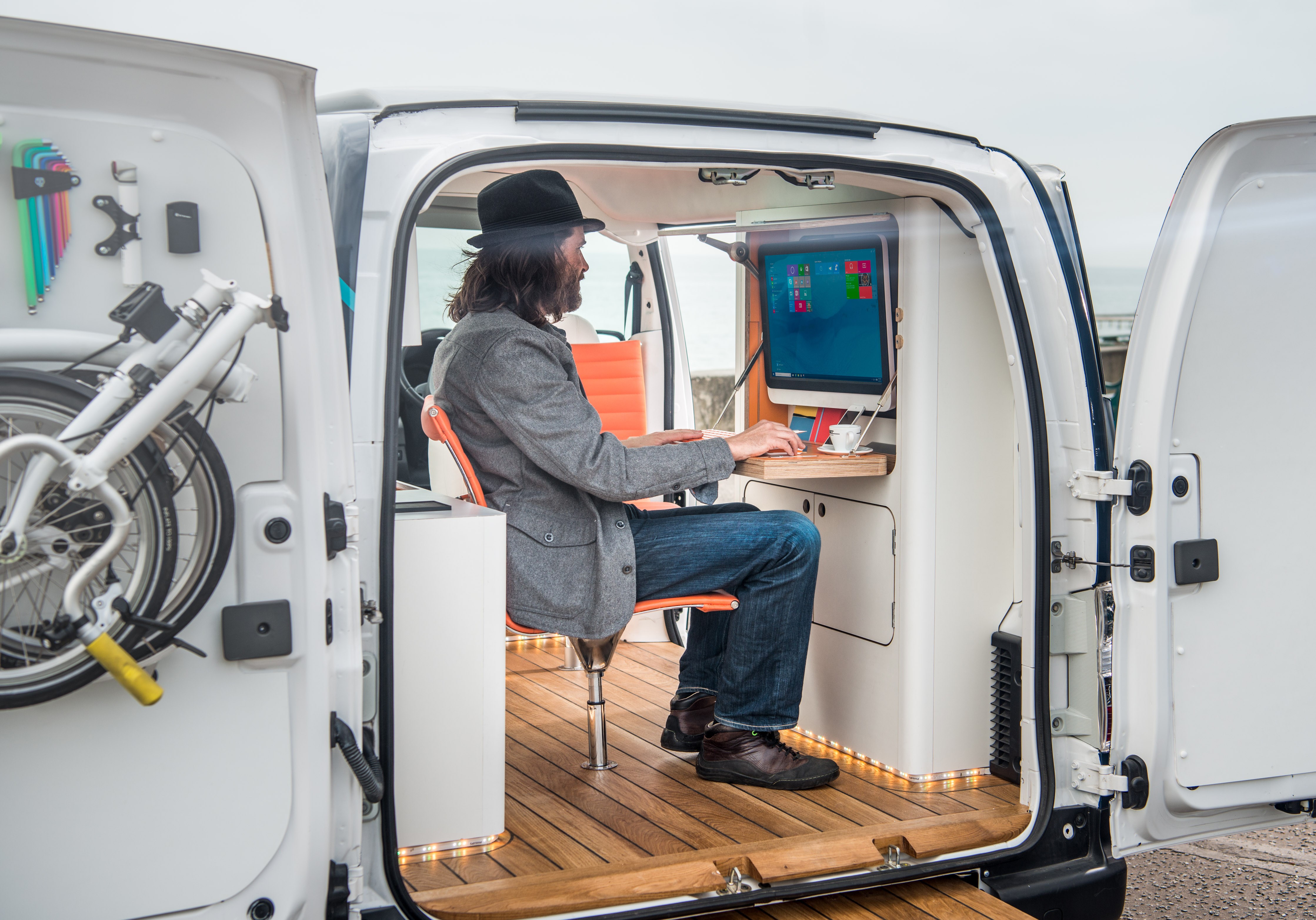 The world’s first all-electric mobile office